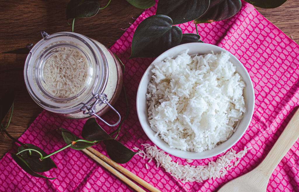 Simple Fluffy Basmati Rice - The Cheeky Green Bean